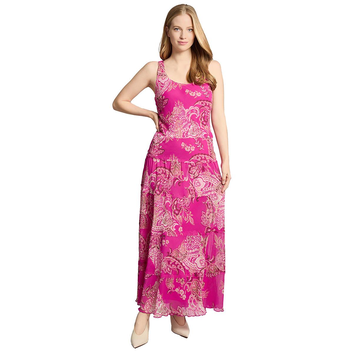 Click here for Womens Jones New York Sleeveless Paisley Tier Maxi... prices