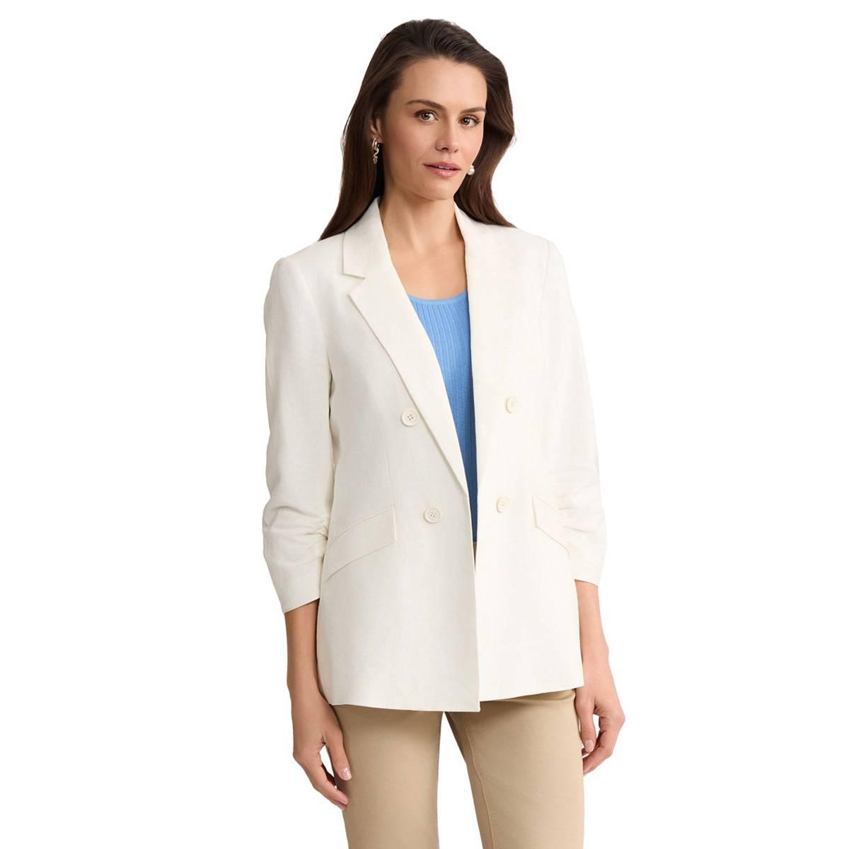 Click here for Womens Jones New York 3/4 Sleeve Faux Double Breas... prices