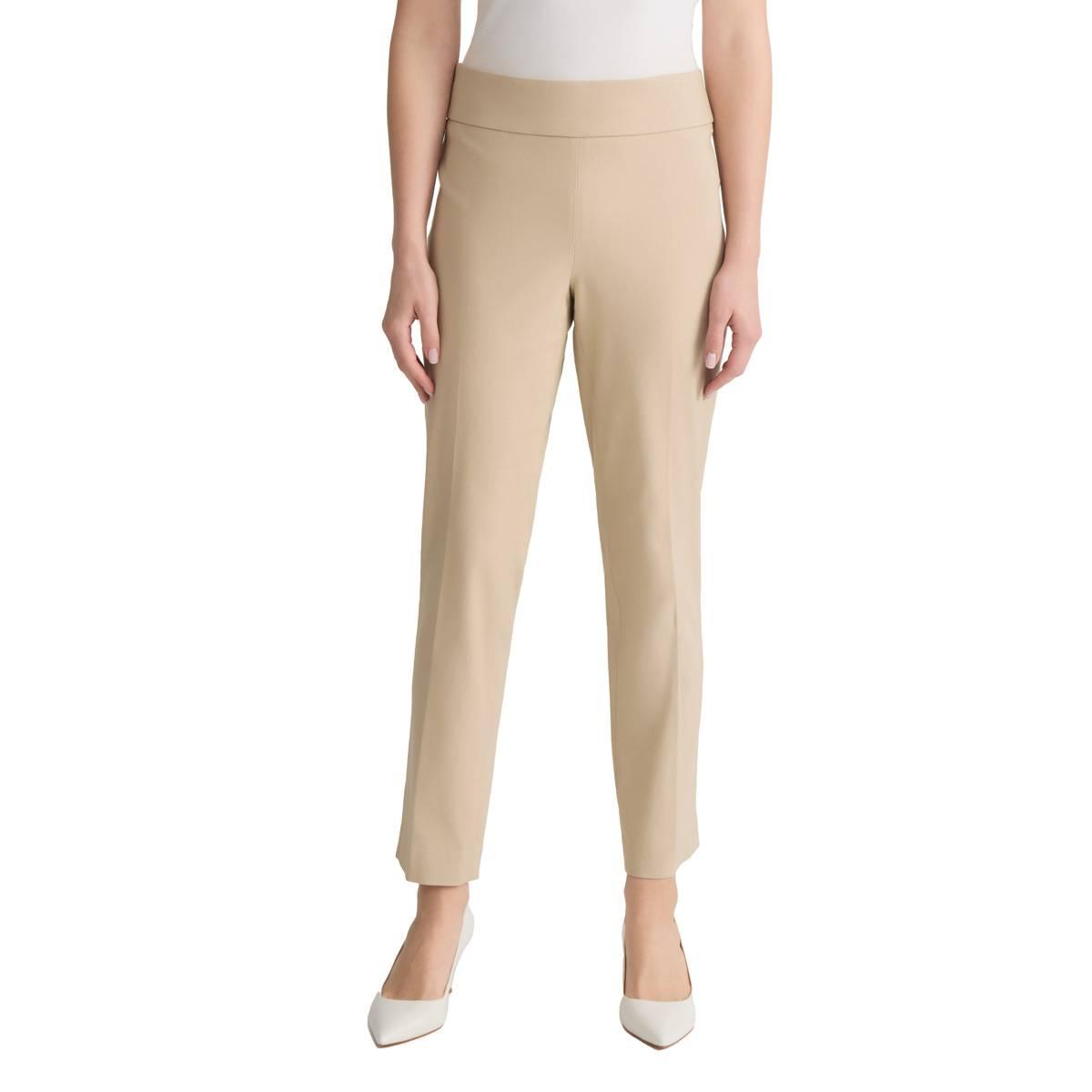 Click here for Womens Jones New York Pull On Wide Waistband Strai... prices