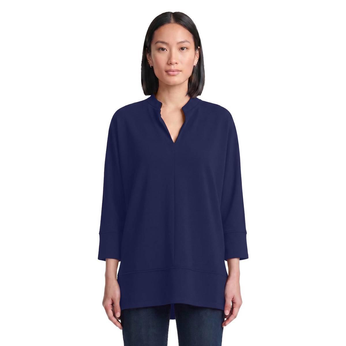 Click here for Womens Jones New York 3/4 Sleeve Split Neck Solid... prices