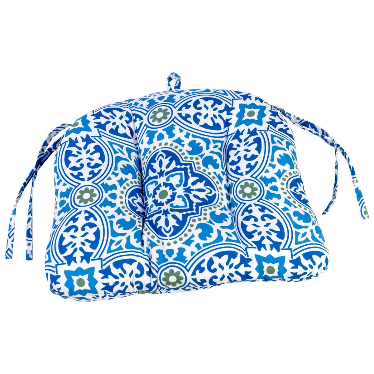Click here for Jordan Manufacturing Medallion Chair Pad - Turquoi... prices