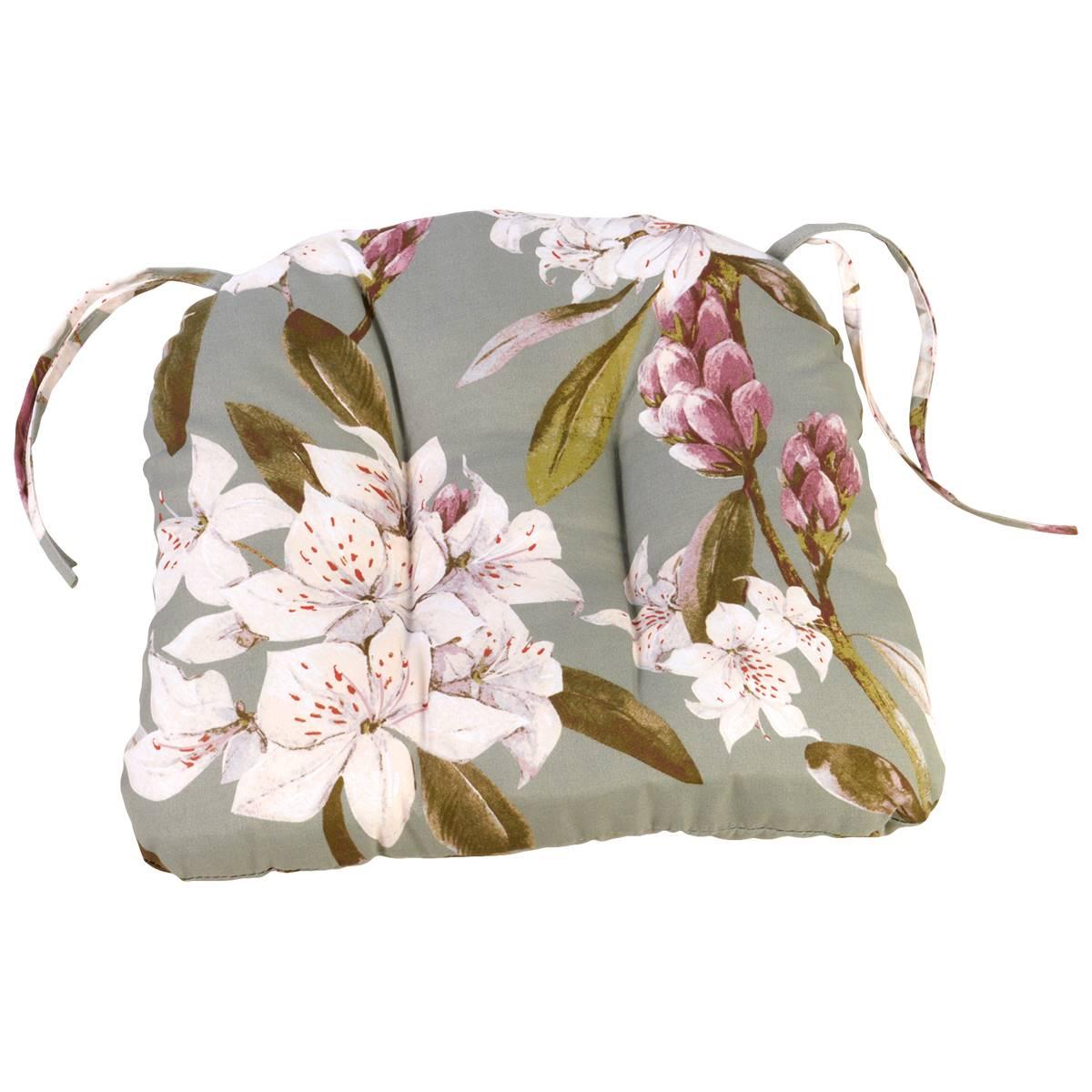 Click here for Jordan Manufacturing Floral chair Cushion - Purple... prices