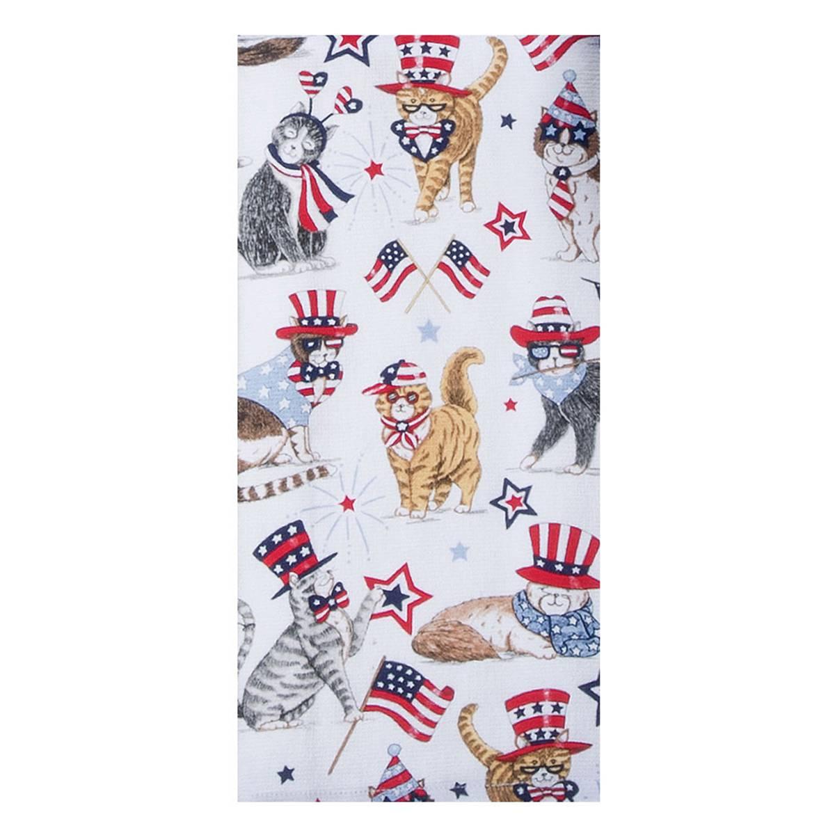 Click here for Kay Dee Patriotic Cats Dual Purpose Terry Kitchen... prices