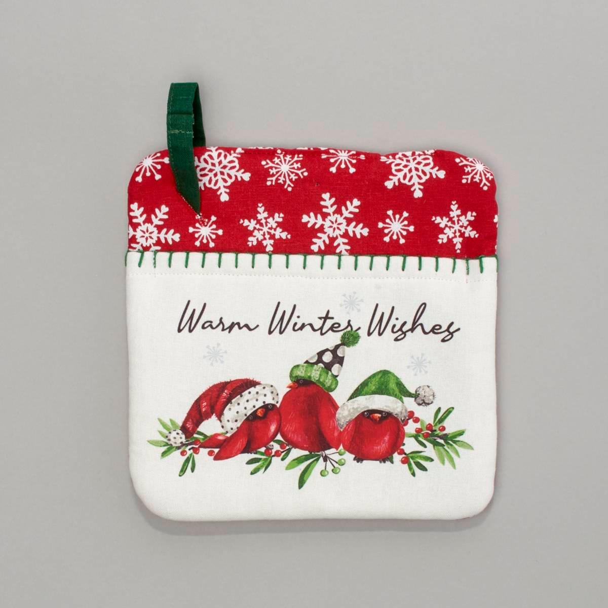 Click here for Kay Dee Playful Cardinal Pocket Oven Mitt prices