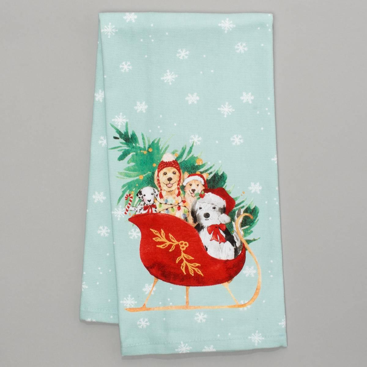 Click here for Kay Dee Sleigh Pups Dual Purpose Kitchen Towel prices