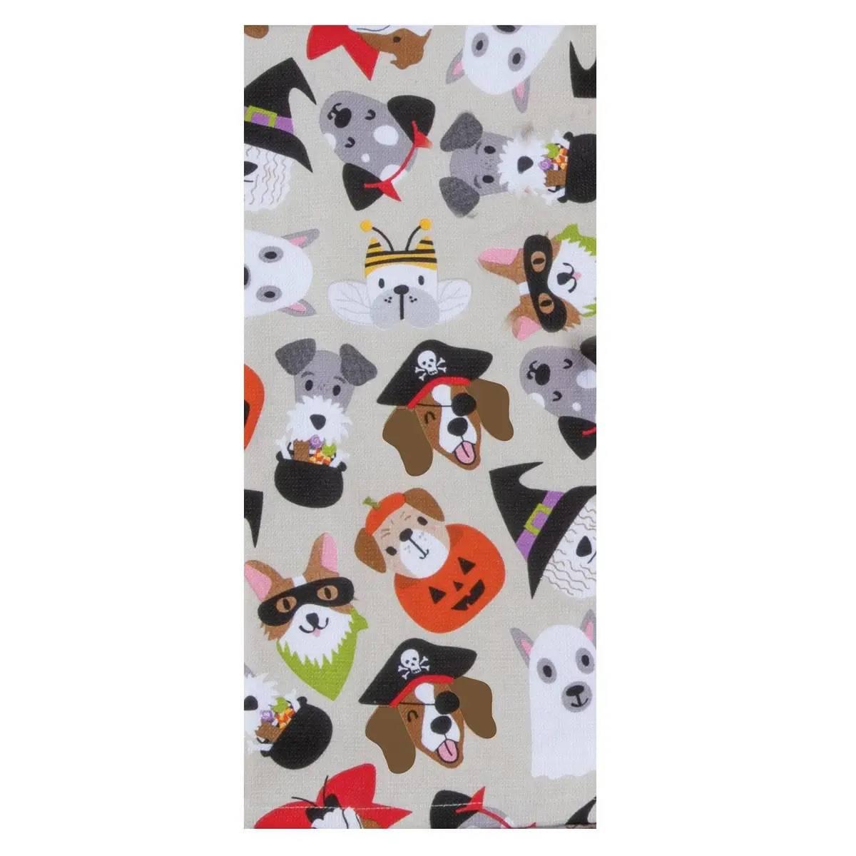 Click here for Kay Dee Halloween Cat Heads Terry Kitchen Towel prices