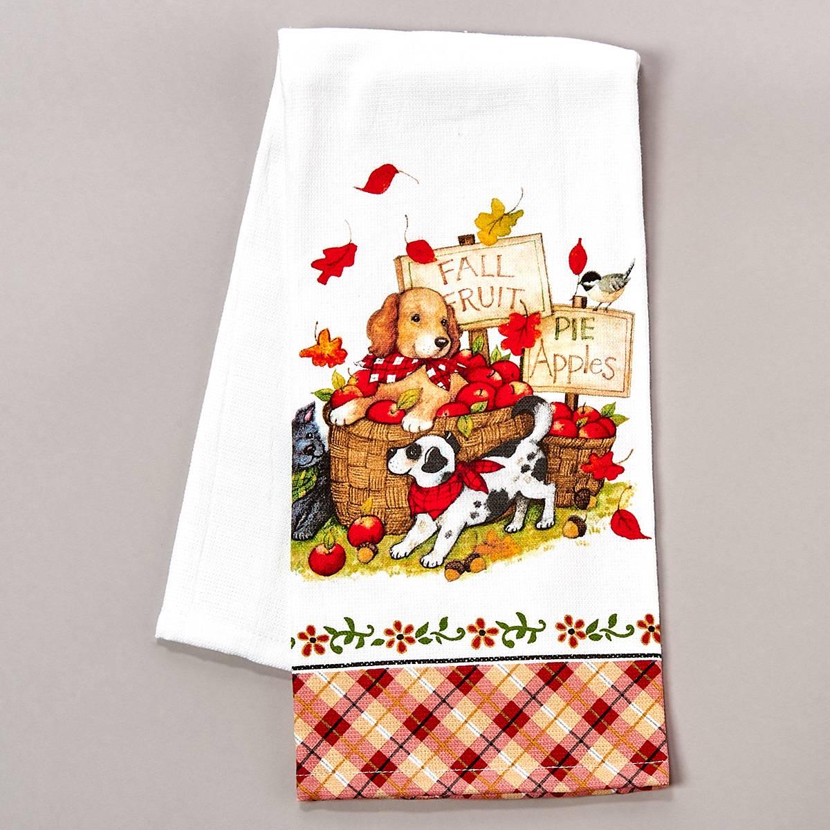 Click here for Fetching Fall Apple Basket Pups Dual-Purpose Kitch... prices