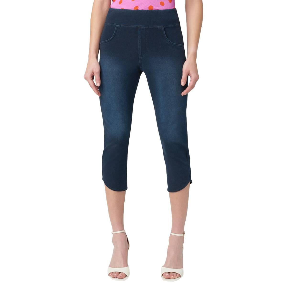 Hue Game Changing Tulip Hem Denim Leggings