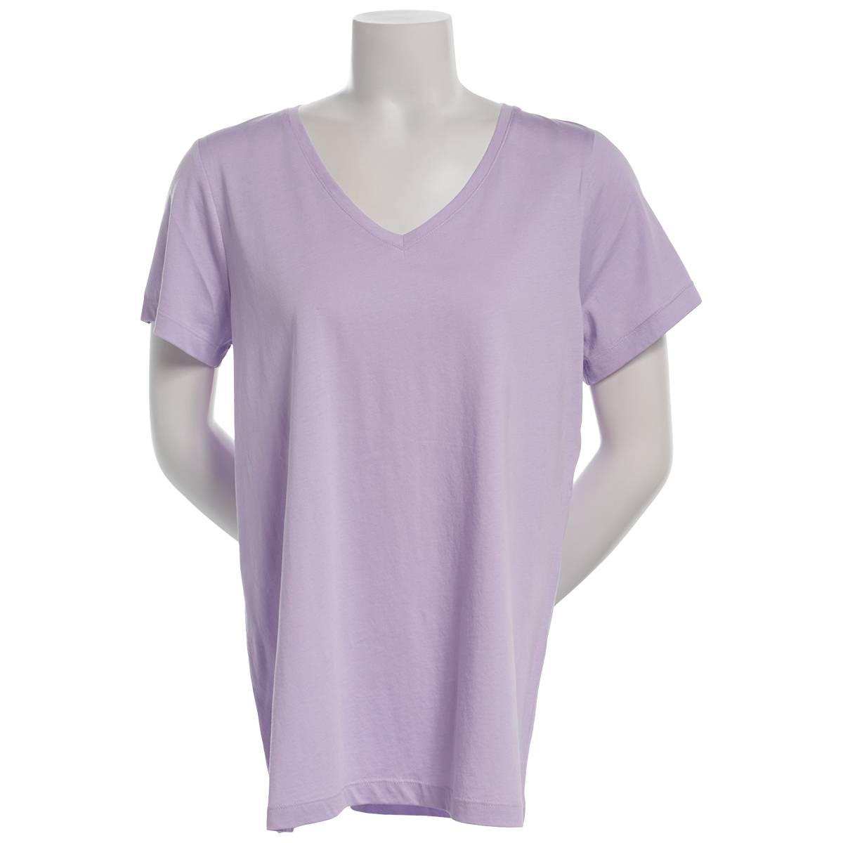Click here for Womens HUE(R) Short Sleeve Solid Pajama Tee prices