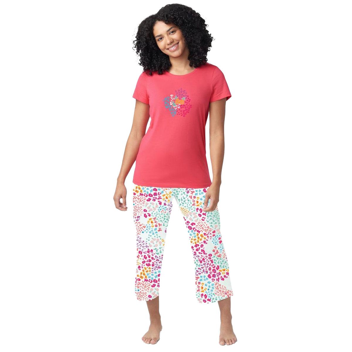 Click here for Womens HUE(R) Fruity Floral Animal Short Sleeve &... prices