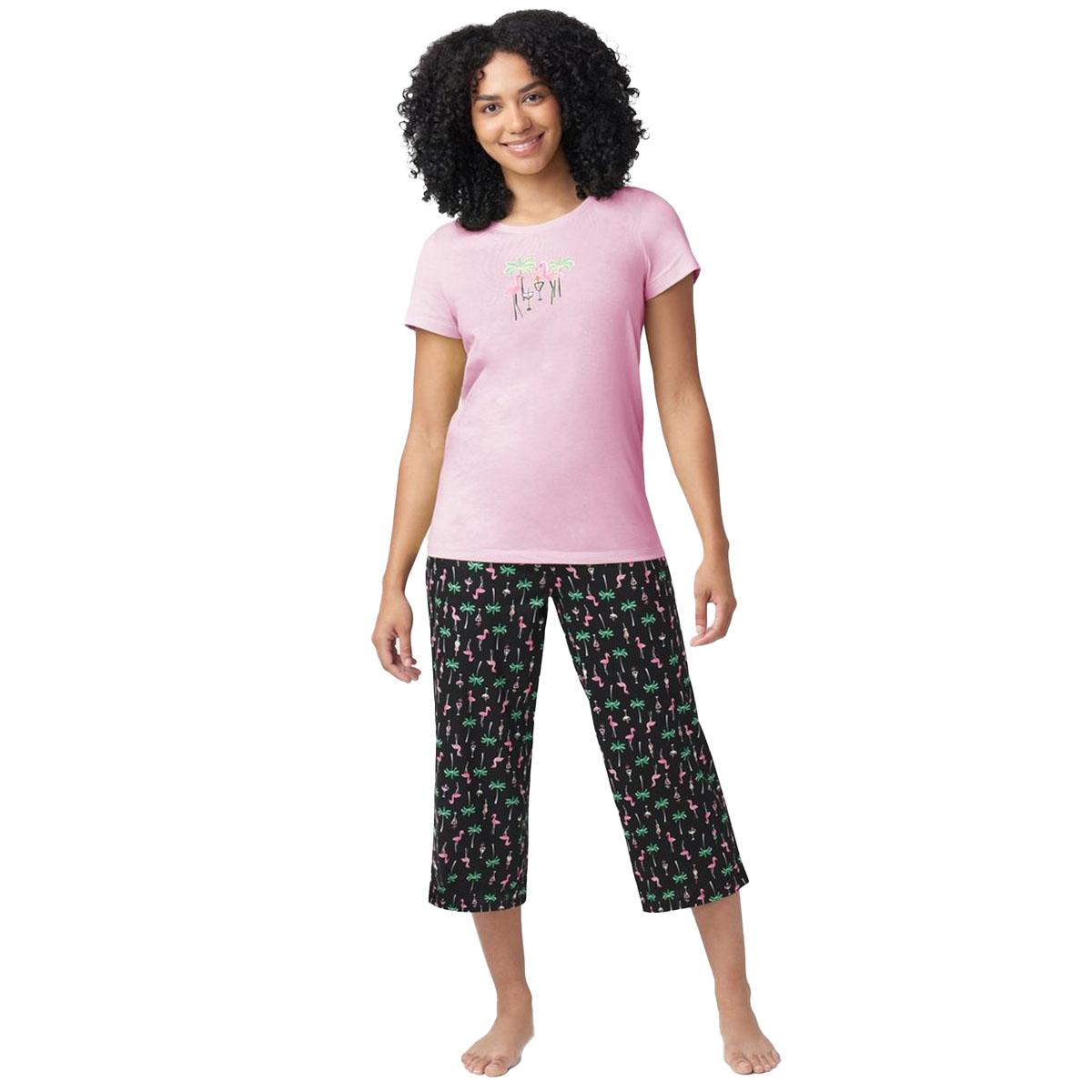 Click here for Womens HUE(R)Fun Time Flamingos Short Sleeve Tee &... prices