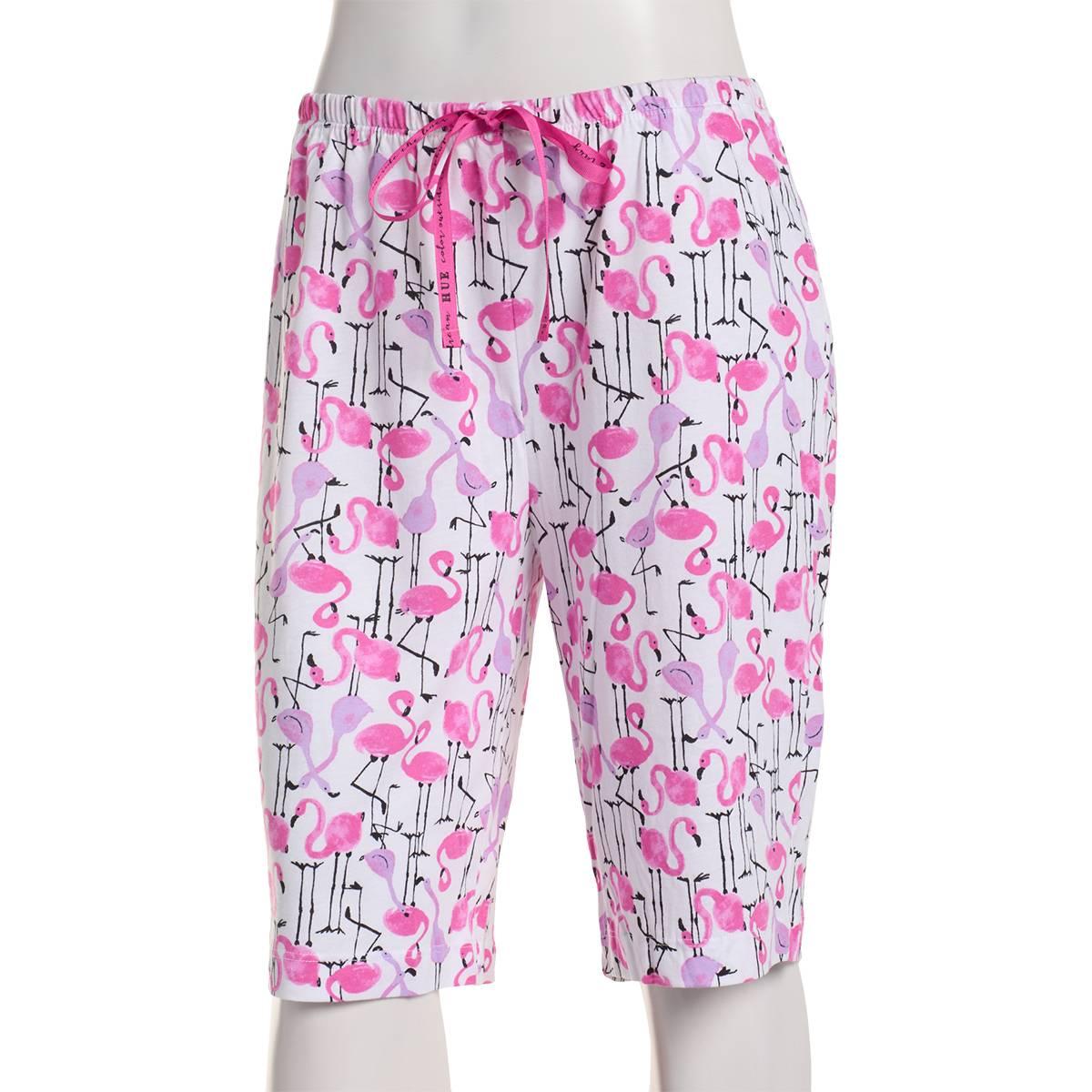 Click here for Plus Size HUE(R) Flamingo Strut Bermuda Pajama Sho... prices