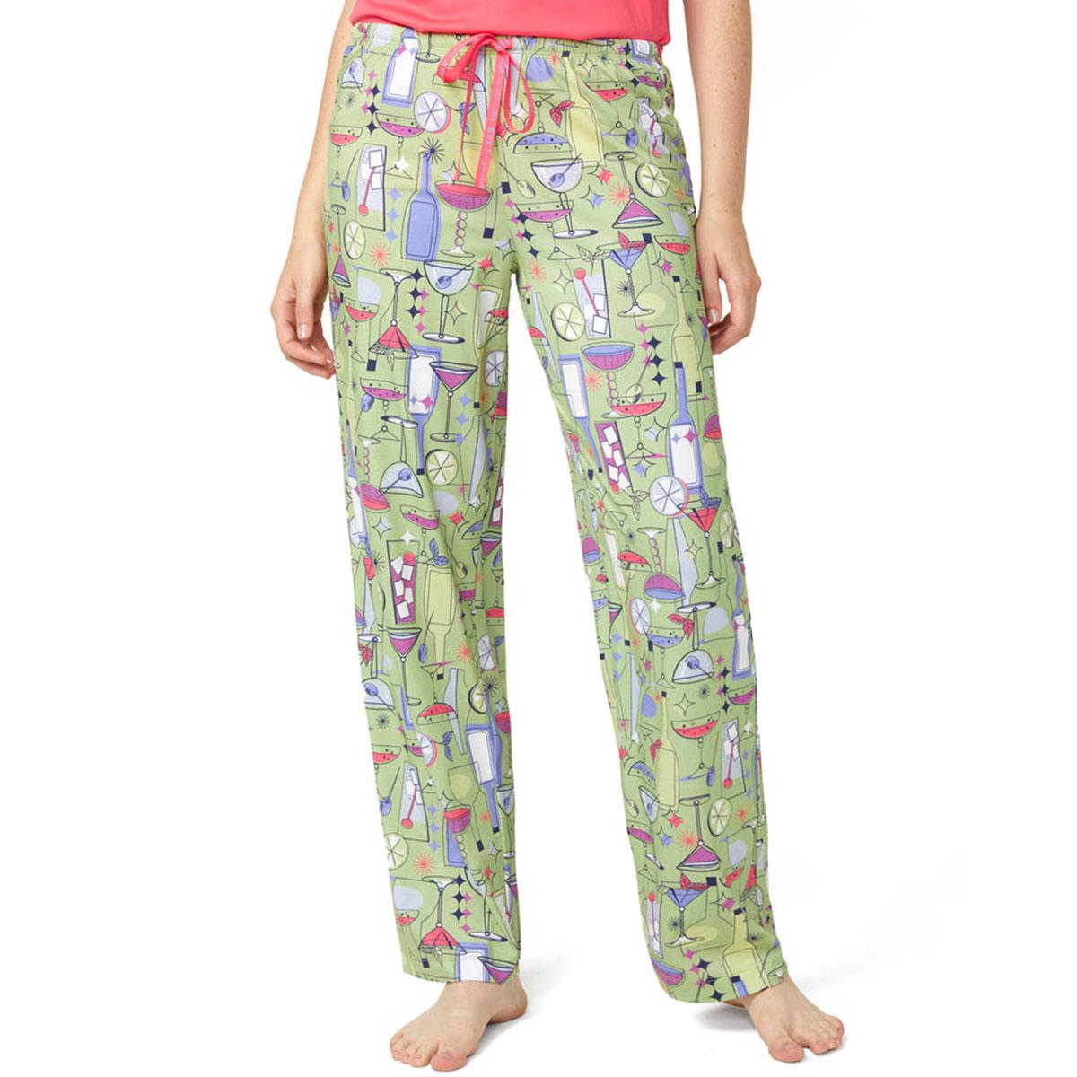 Click here for Plus Size HUE(R) Classic Cocktails Long Pajama Pan... prices