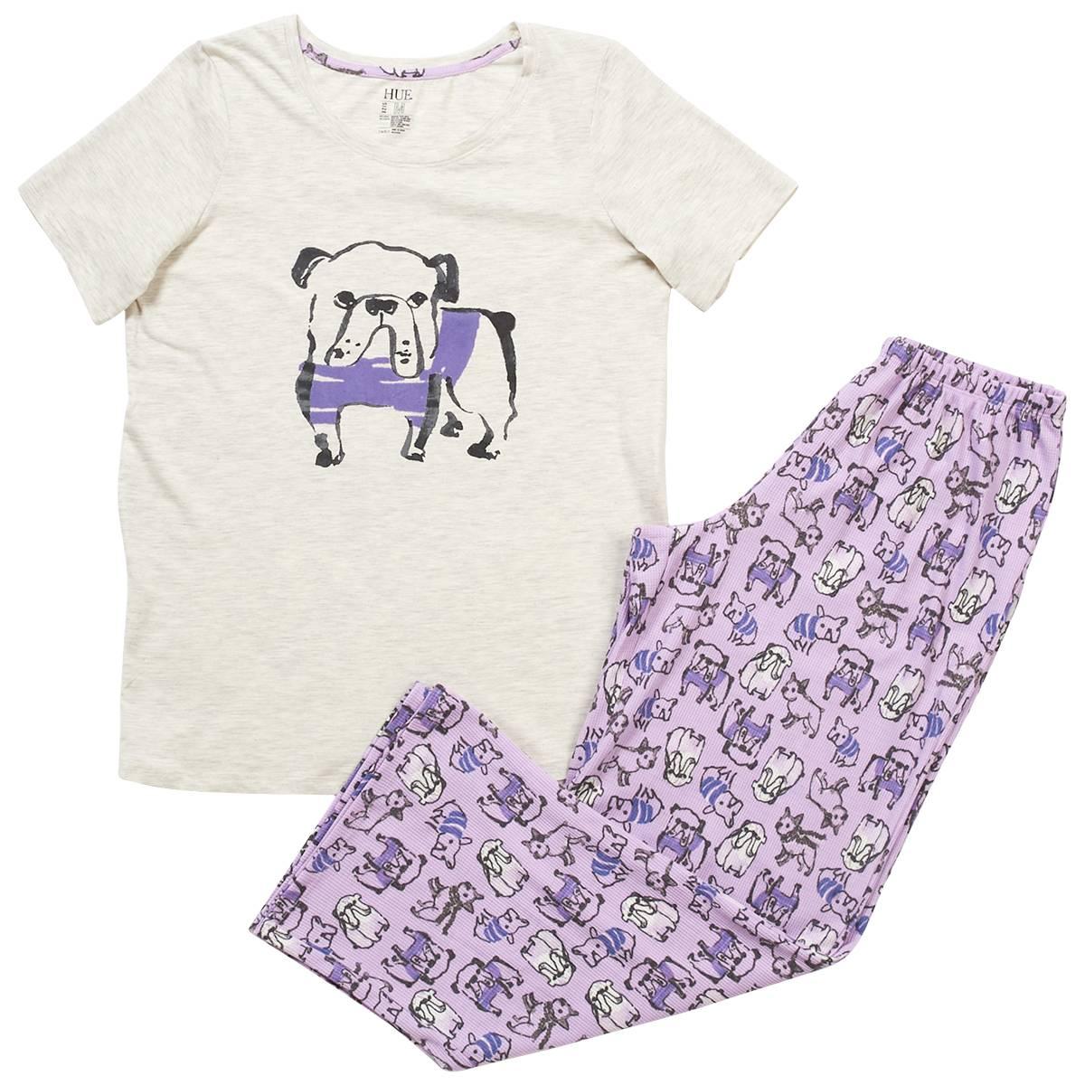 Click here for Womens HUE Short Sleeve Embellished Bulldog Buddy... prices