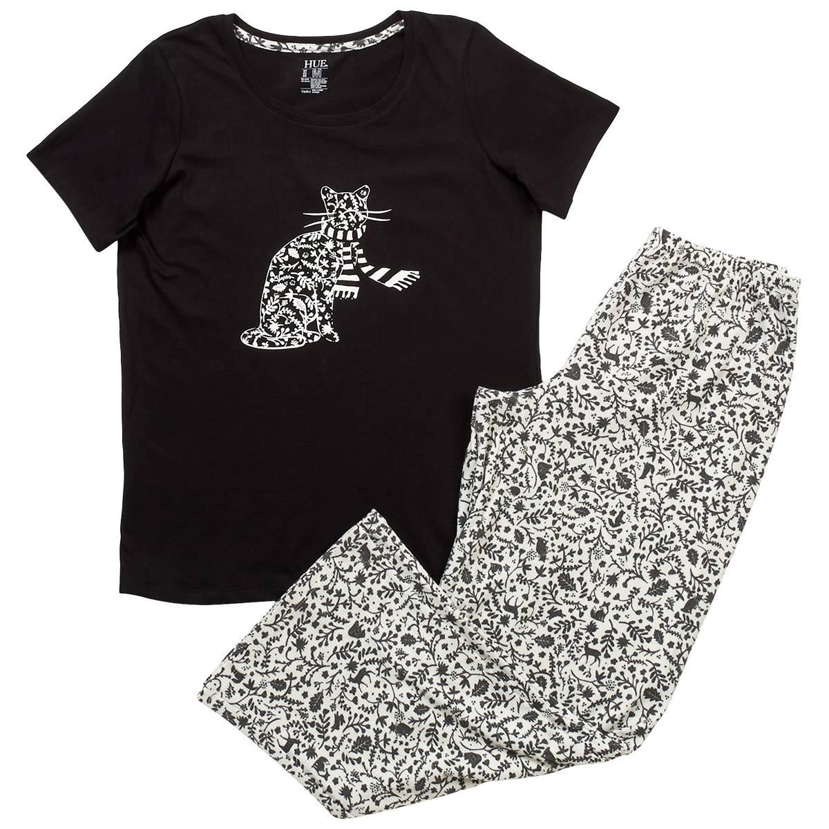 Click here for Womens HUE Short Sleeve Embellished Winter Bloom K... prices