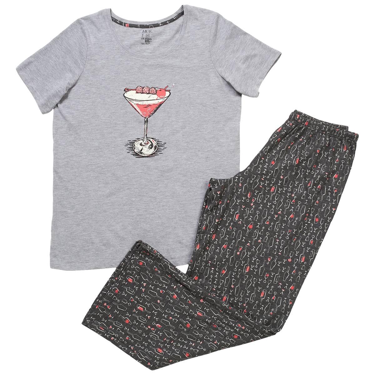 Click here for Womens HUE Short Sleeve Embellished Time Off Pajam... prices