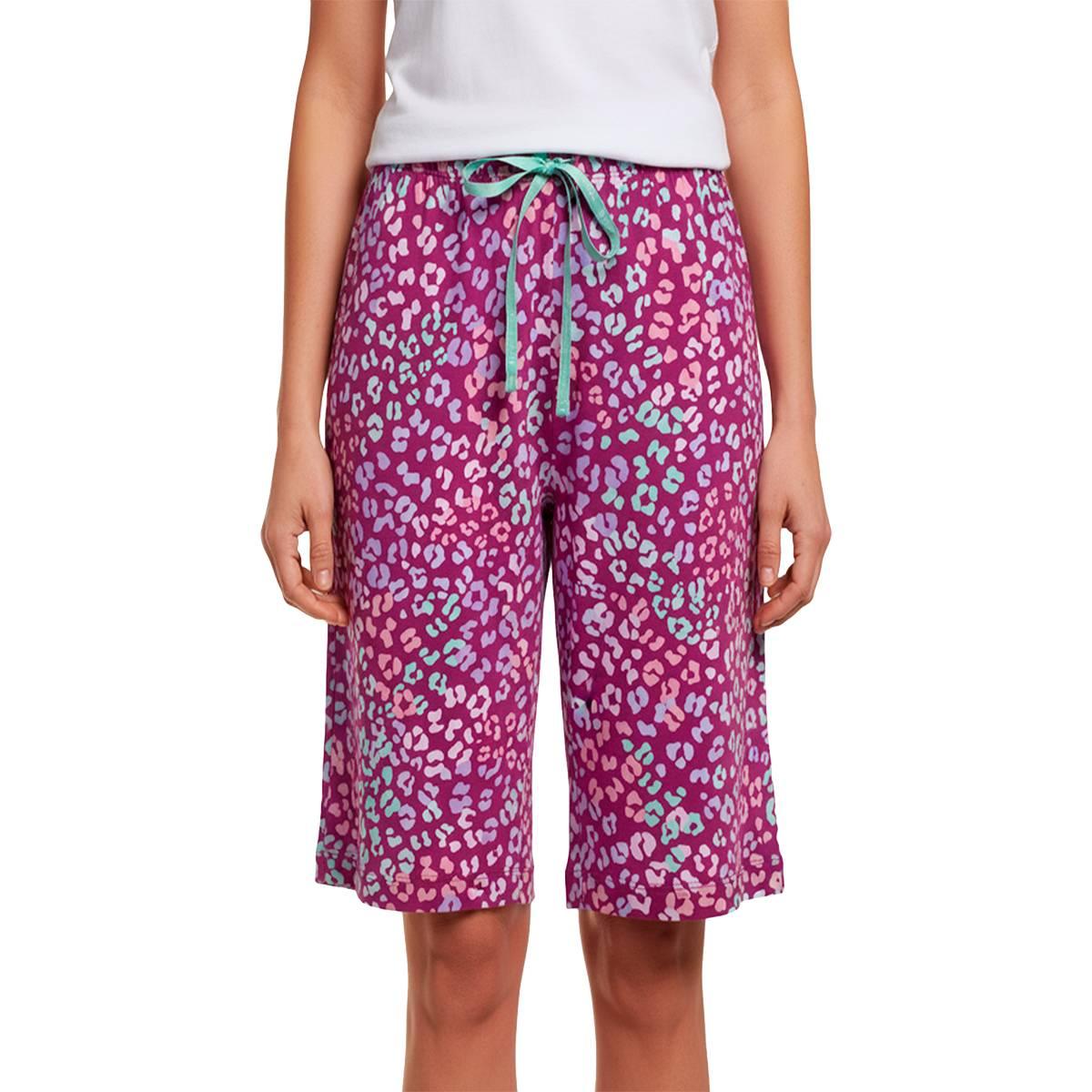 Click here for Plus Size HUE(R) Loving Me Some Leo Printed Bermud... prices