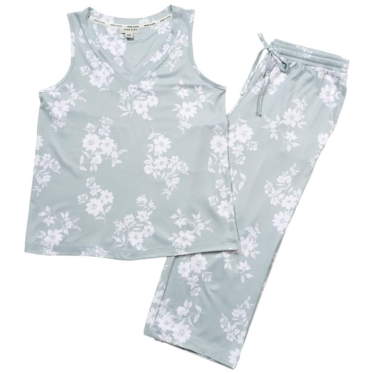 Click here for Womens Anne Klein Sleeveless V-Neck Floral Capri P... prices