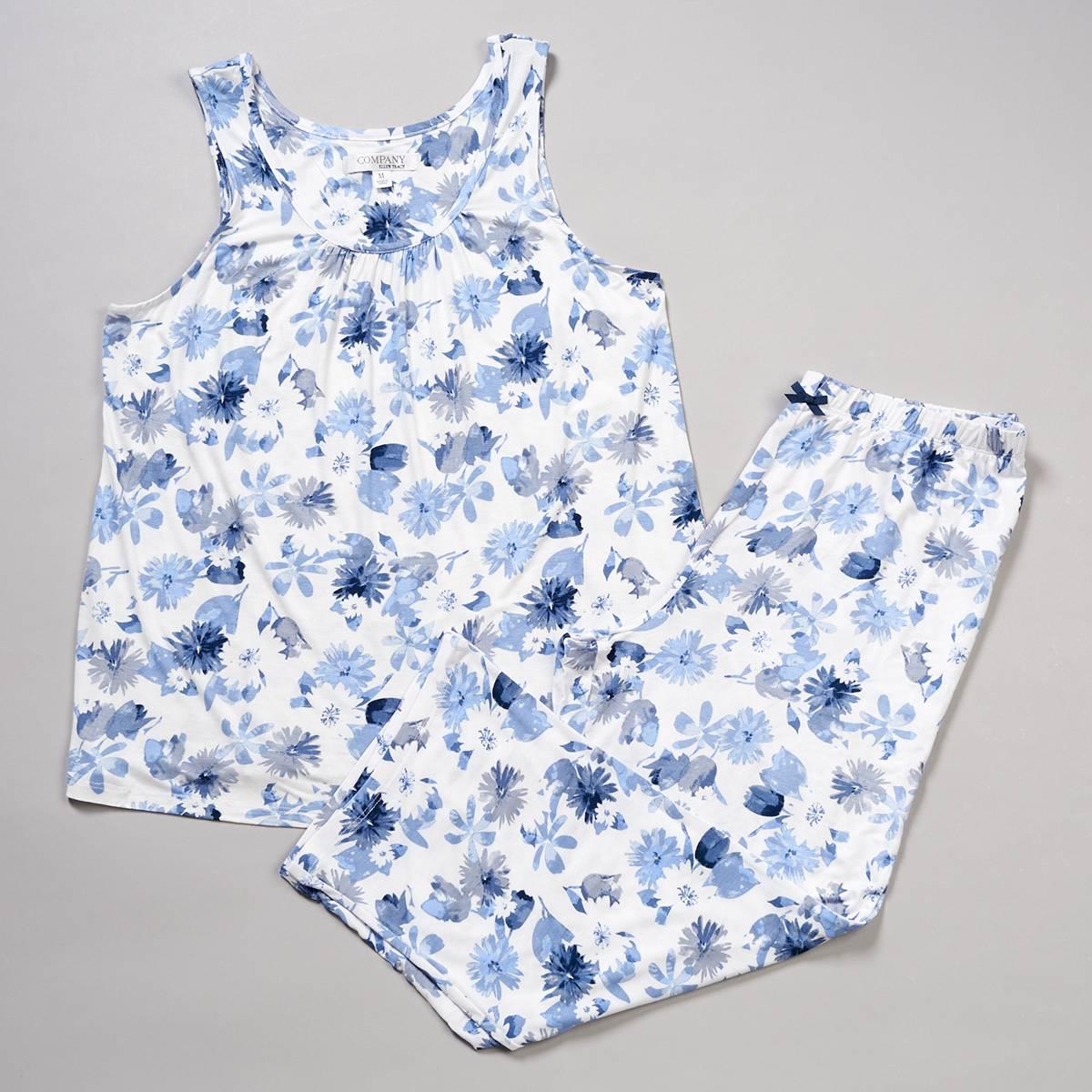 Click here for Womens Ellen Tracy Sleeveless Floral Capri Pajama... prices