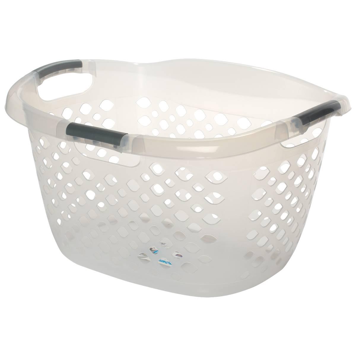 Click here for 1.75 Bushel Ultra White Laundry Basket Hip Grip Wi... prices