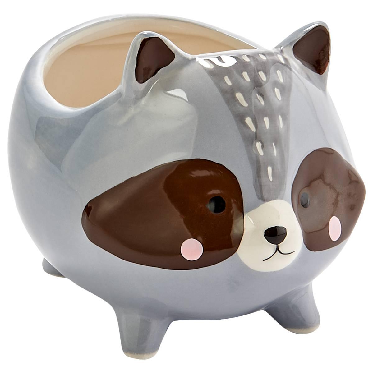 Click here for Ceramic Raccoon Planter prices