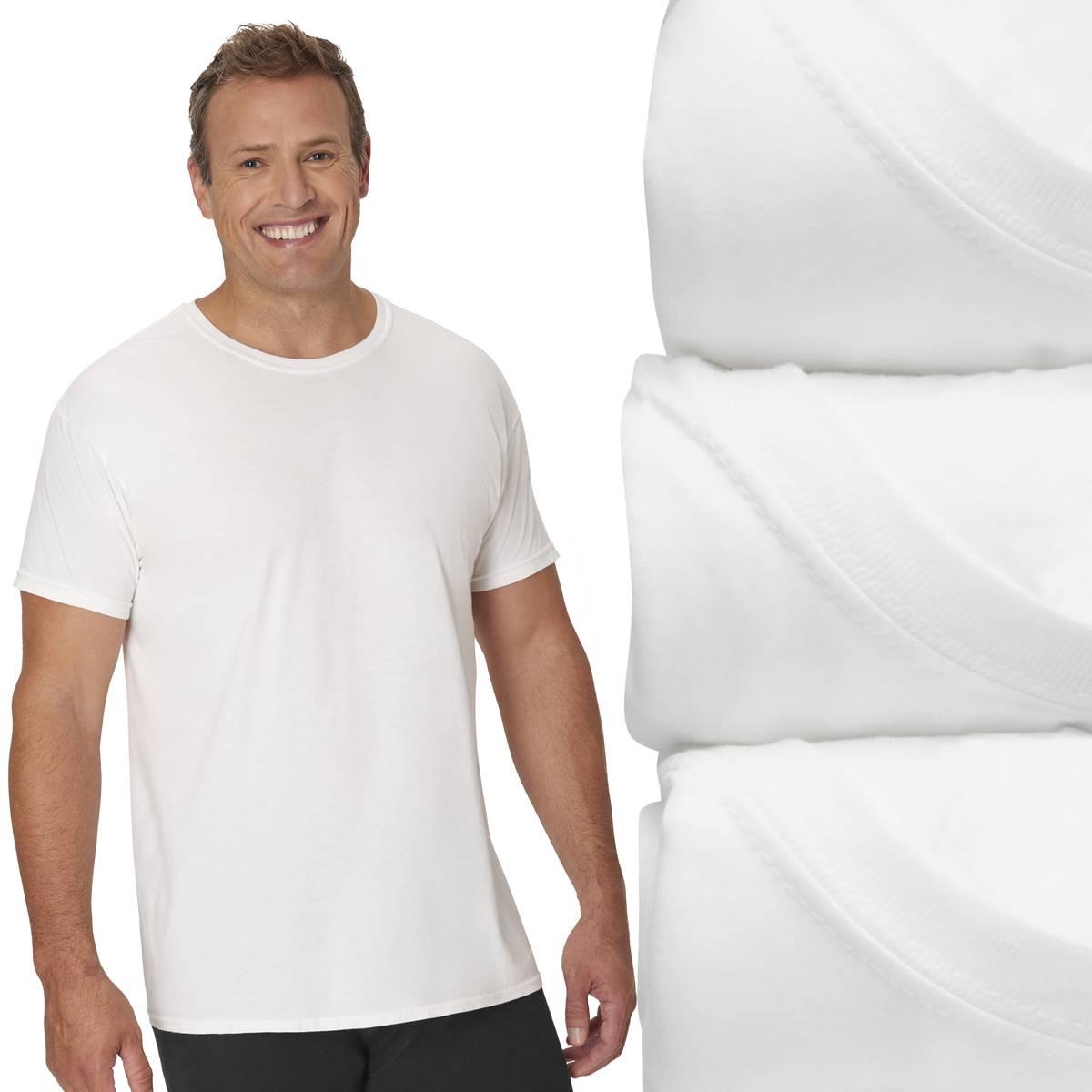 Click here for Mens Big & Tall Hanes(R) Ultimate 3pk. Tee - White prices
