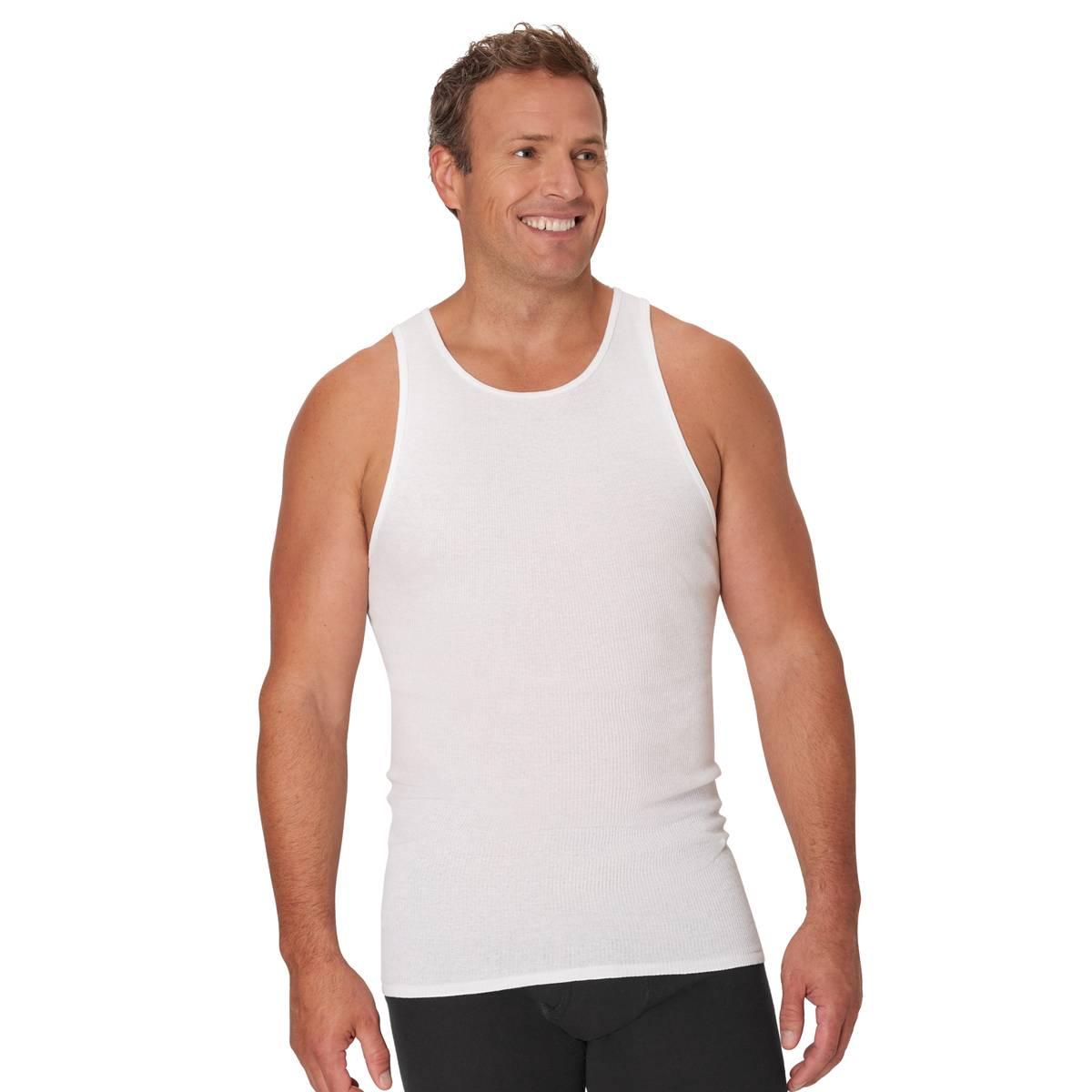 Click here for Mens Big & Tall Hanes Ultimate(R) Tank Top - White prices