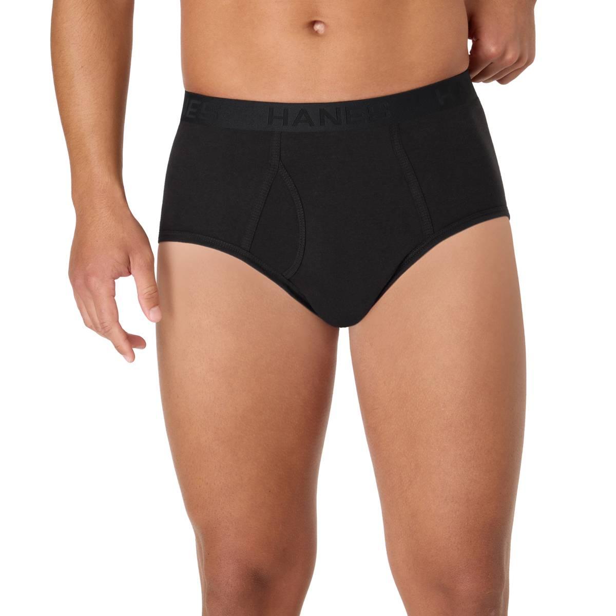 Click here for Mens Hanes Ultimate(R) 4pk. Briefs - Black/Grey prices
