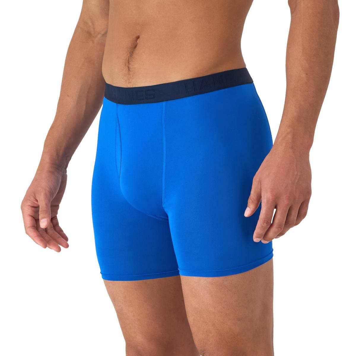 Click here for Hanes Ultimate(R) Comfort 3pk. Boxer Briefs - Blue... prices