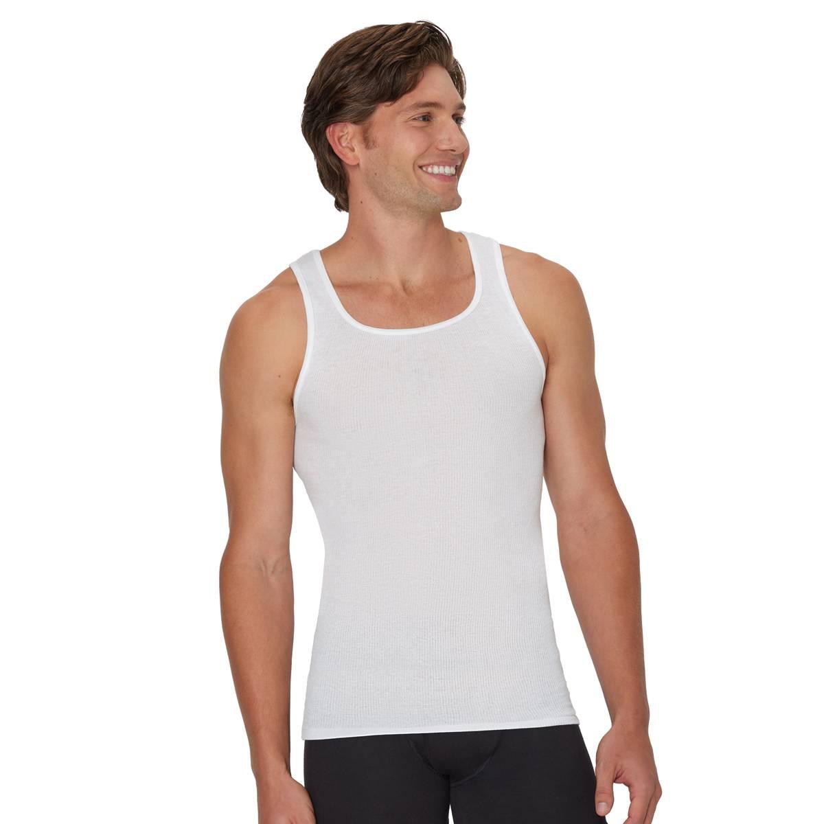 Click here for Mens Hanes Ultimate(R) 4pk. Tank Top - White prices