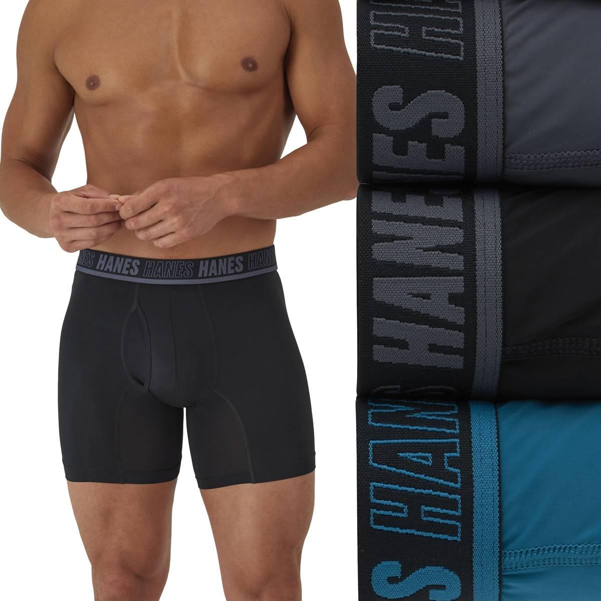 Click here for Mens Hanes Ultimate(R) Moves Xtemp Boxer Briefs -... prices