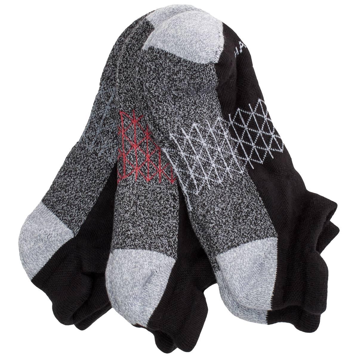 Mens Hanes Ultimate(R) Absolute Comfort Heel Shield Low Cut Socks