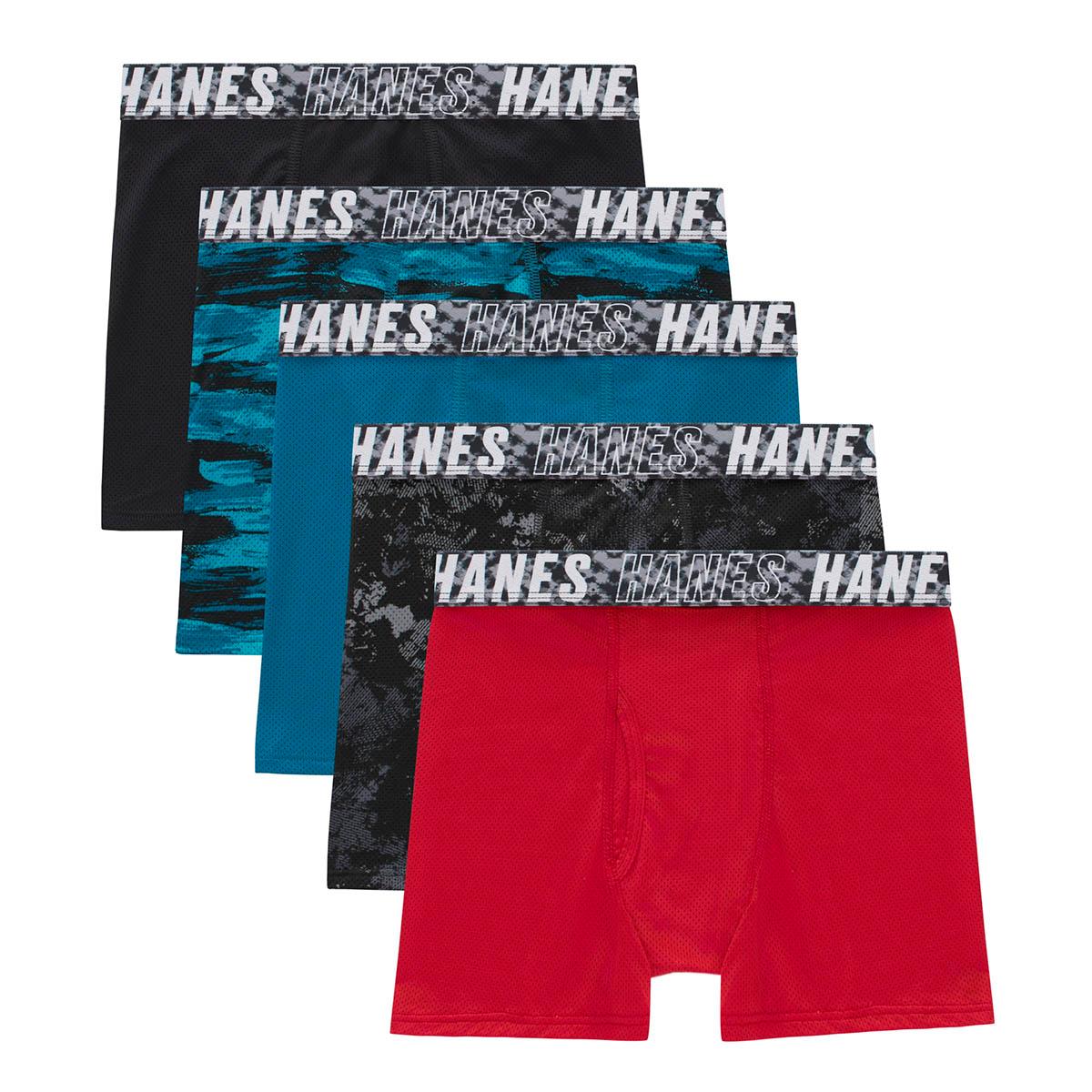 Click here for Boys Hanes(R) 5pk. Moves Breathable Boxer Briefs -... prices