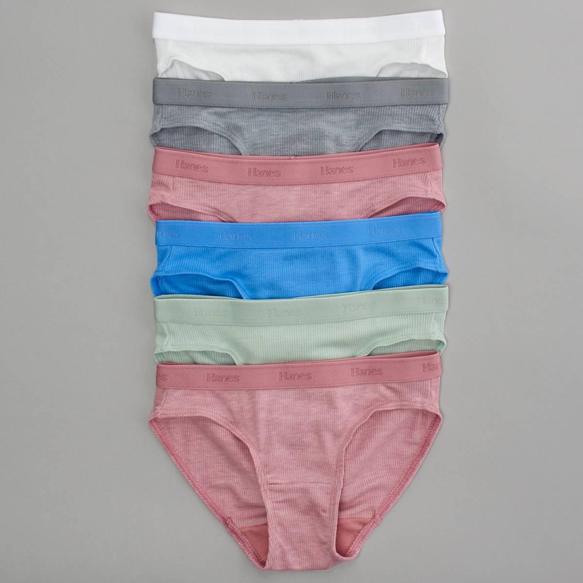 Click here for Girls Hanes(R) 6pk. Super Soft Tagless Hipster Und... prices