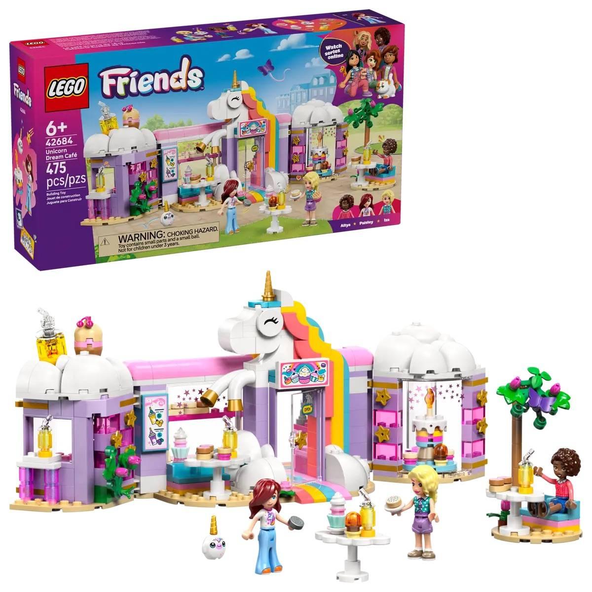 Click here for LEGO(R) Friends Unicorn Dream Cafe Building Kit prices