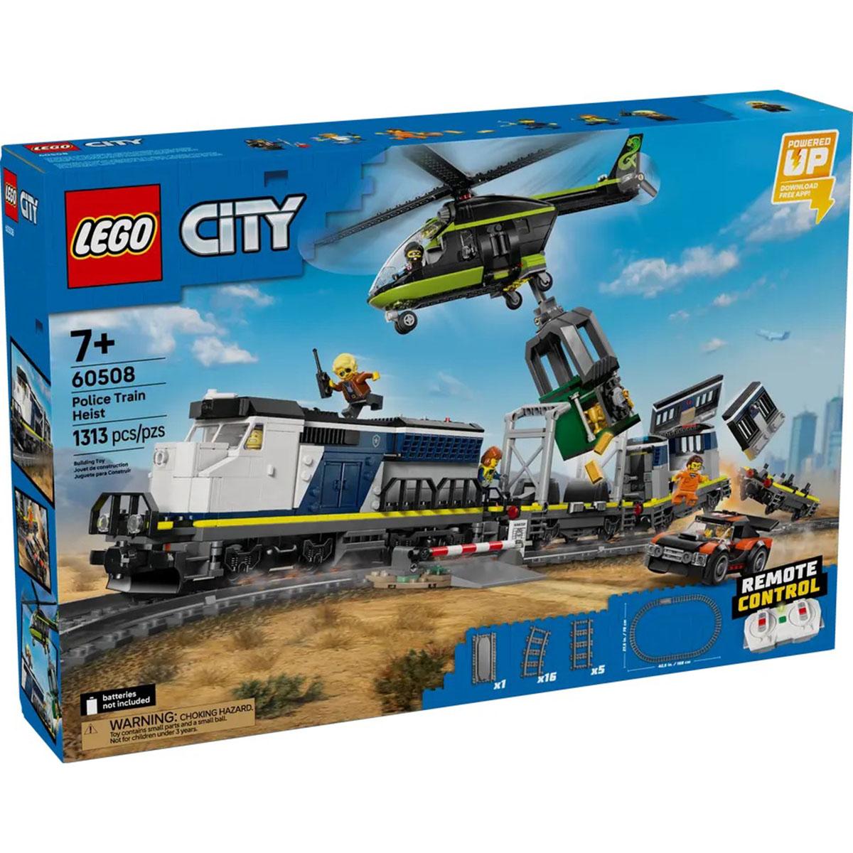Click here for LEGO(R) Police Train Heist Building Set prices