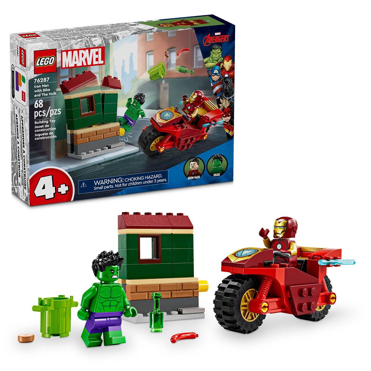 Click here for LEGO(R) Marvel Iron Man with Bike & The Hulk prices