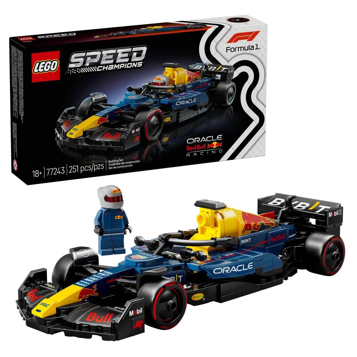 Lego Speed Champions Oracle Red Bull Racing RB20 F1 Race Car Model Set 77243 - Multicolor