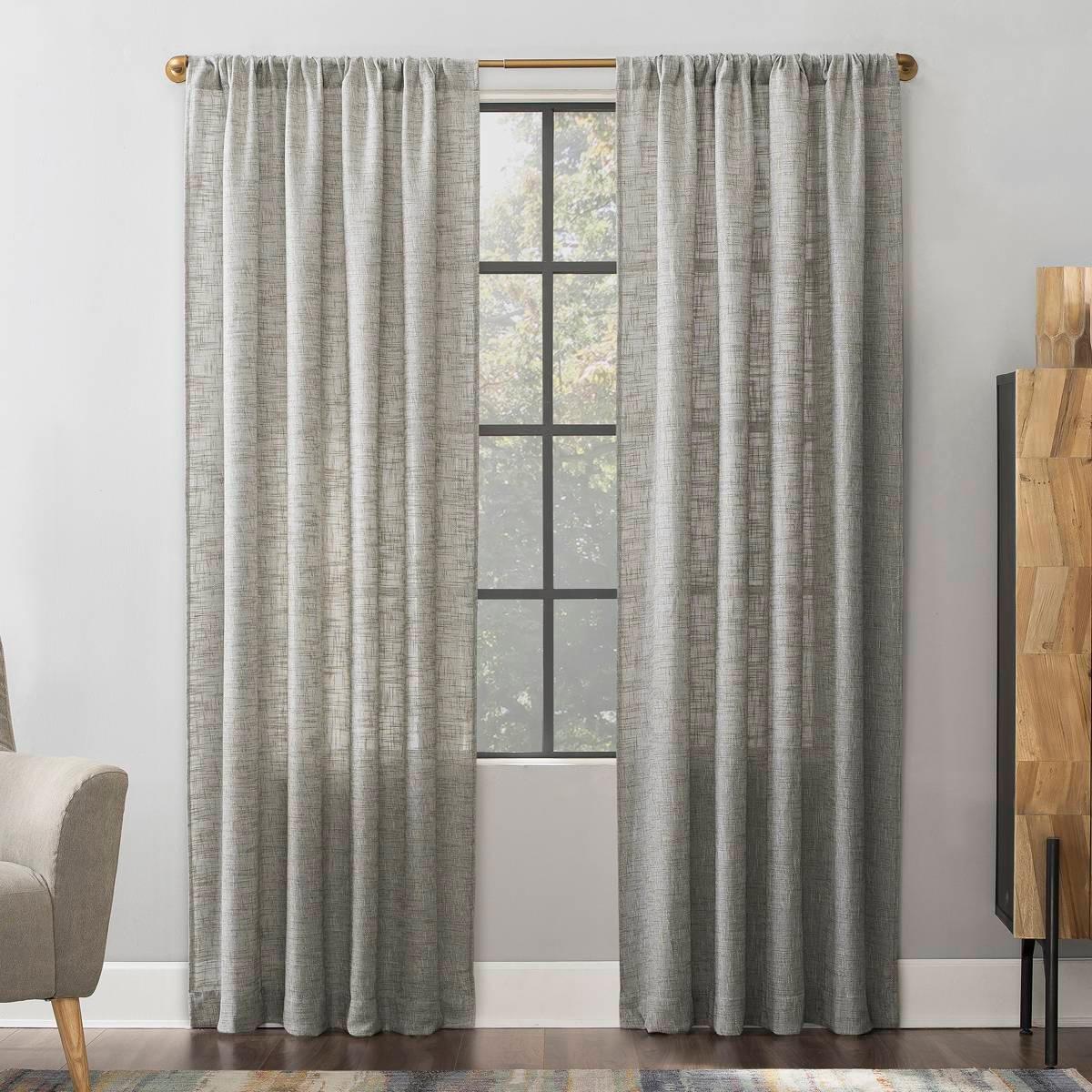 Click here for Scott Living Wallis Textured Panel Curtain prices