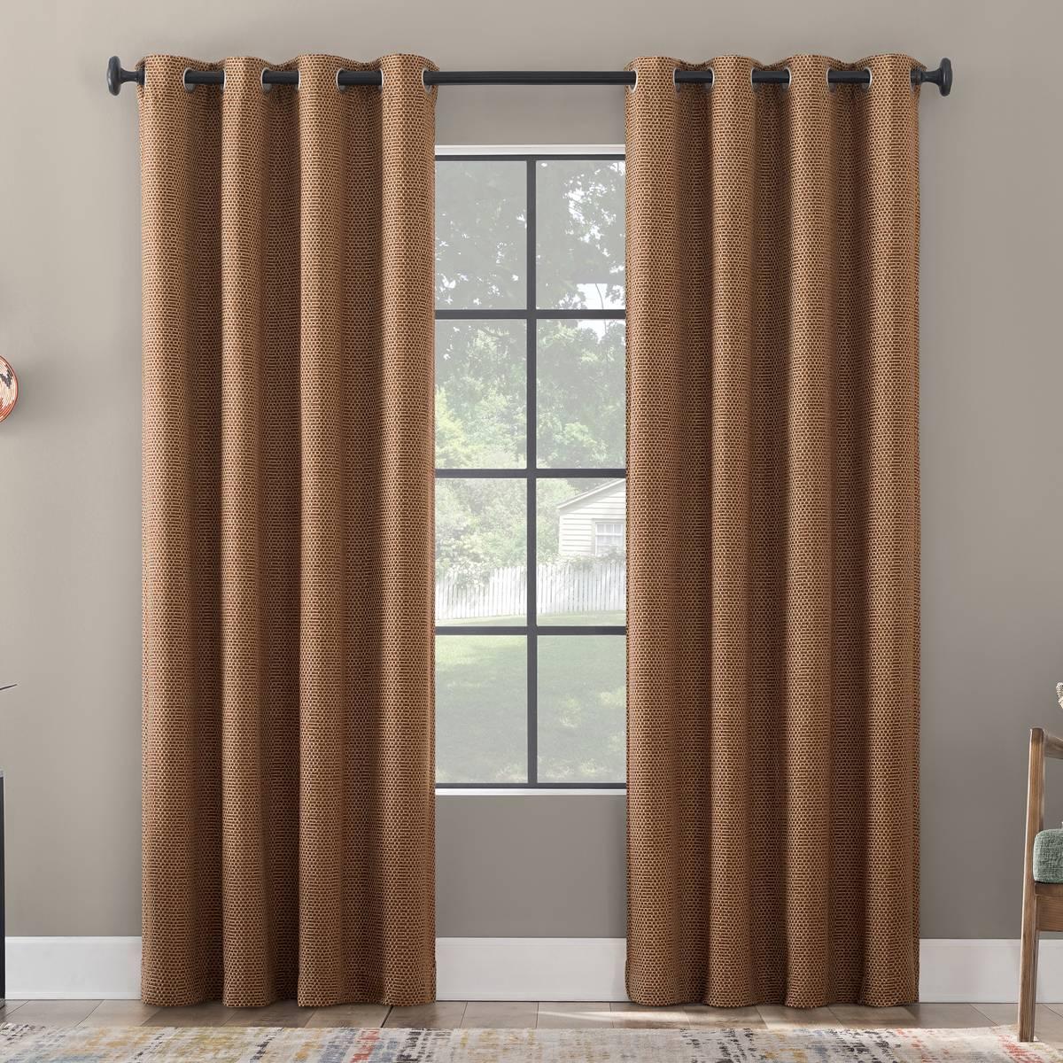 Click here for Scott Living Rafaela Textured Blackout Grommet Cur... prices