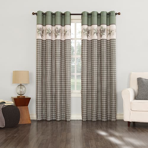 Click here for Berkshire Print Pieced Grommet Curtain Panel prices