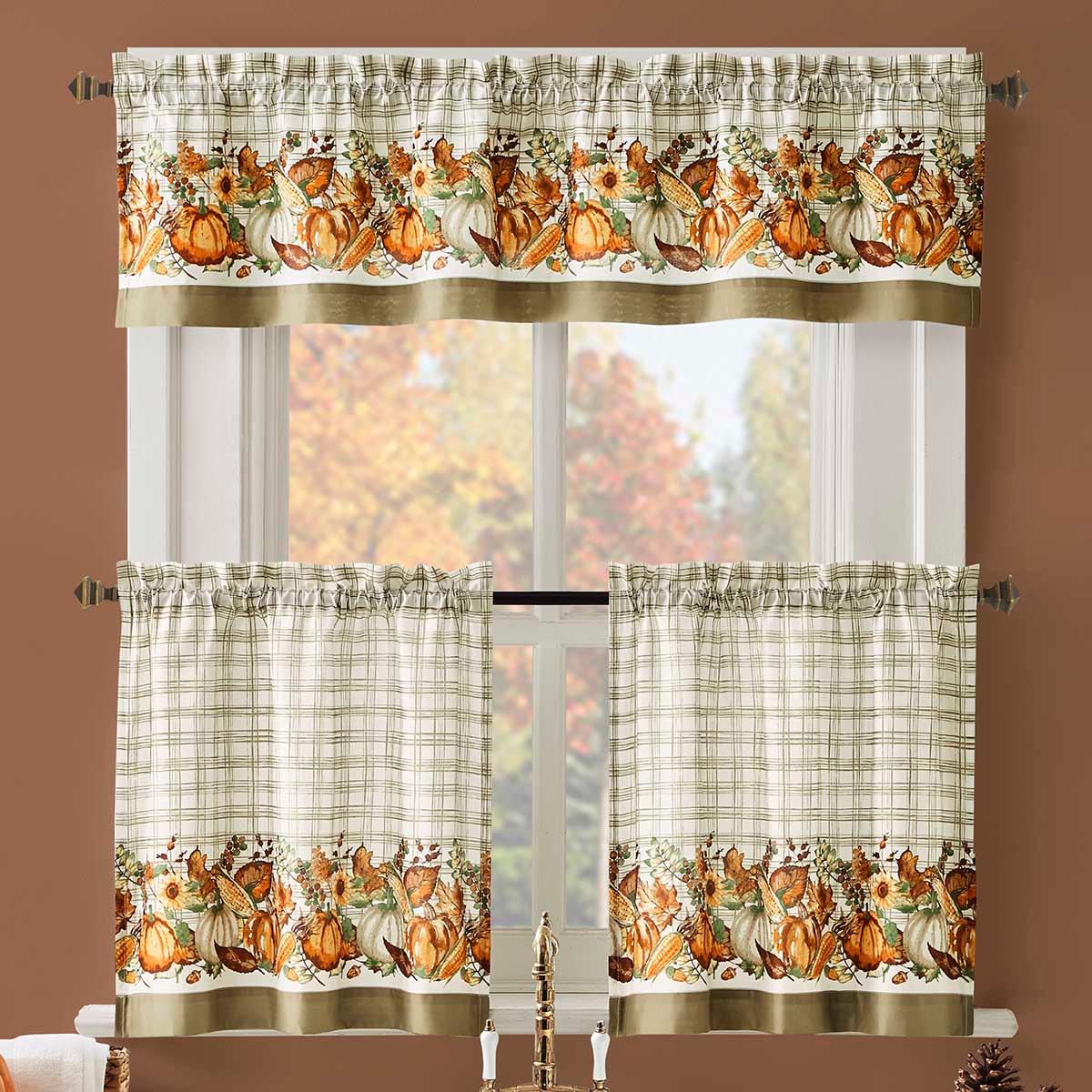 Harvest Lennox Tier Curtain