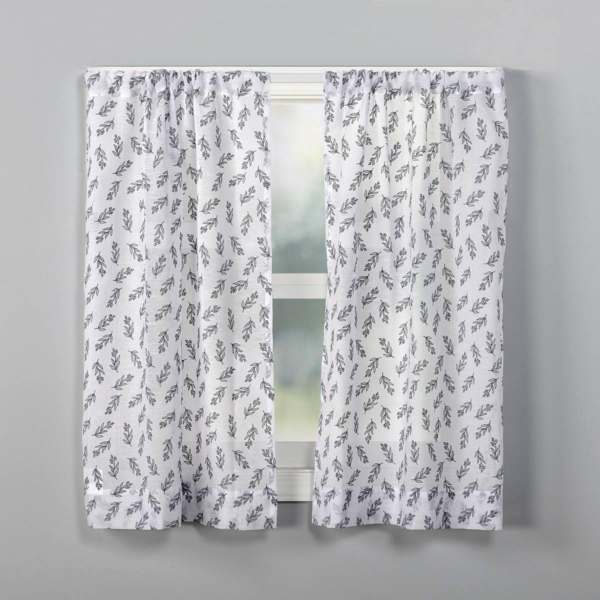 Click here for Hollis Floral Puff Print Text Ground Tier Curtains prices
