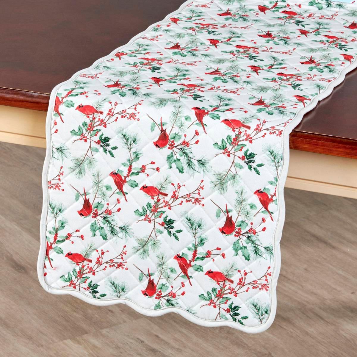 Click here for No. 918 Cardinal Runner with Scalloped Edges - 14... prices