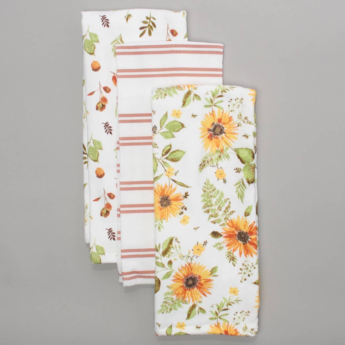 Click here for No. 918 Sunflower Garden 3pk. Kitchen Towels prices