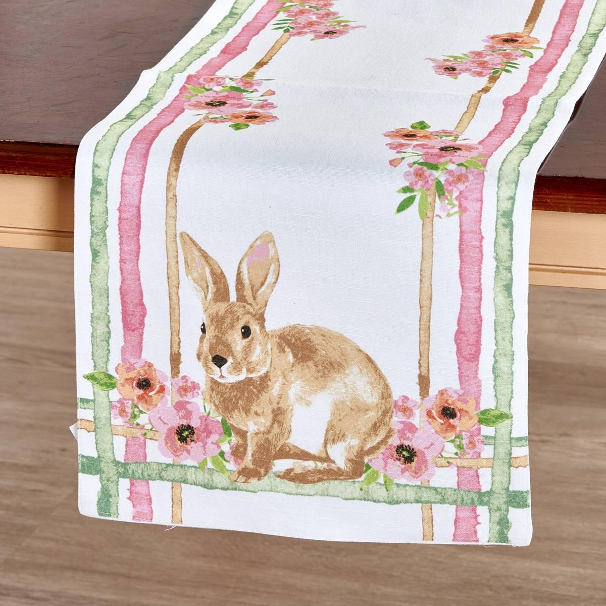 Click here for Spring Bunny with Stripe Table Runner-13x72 prices