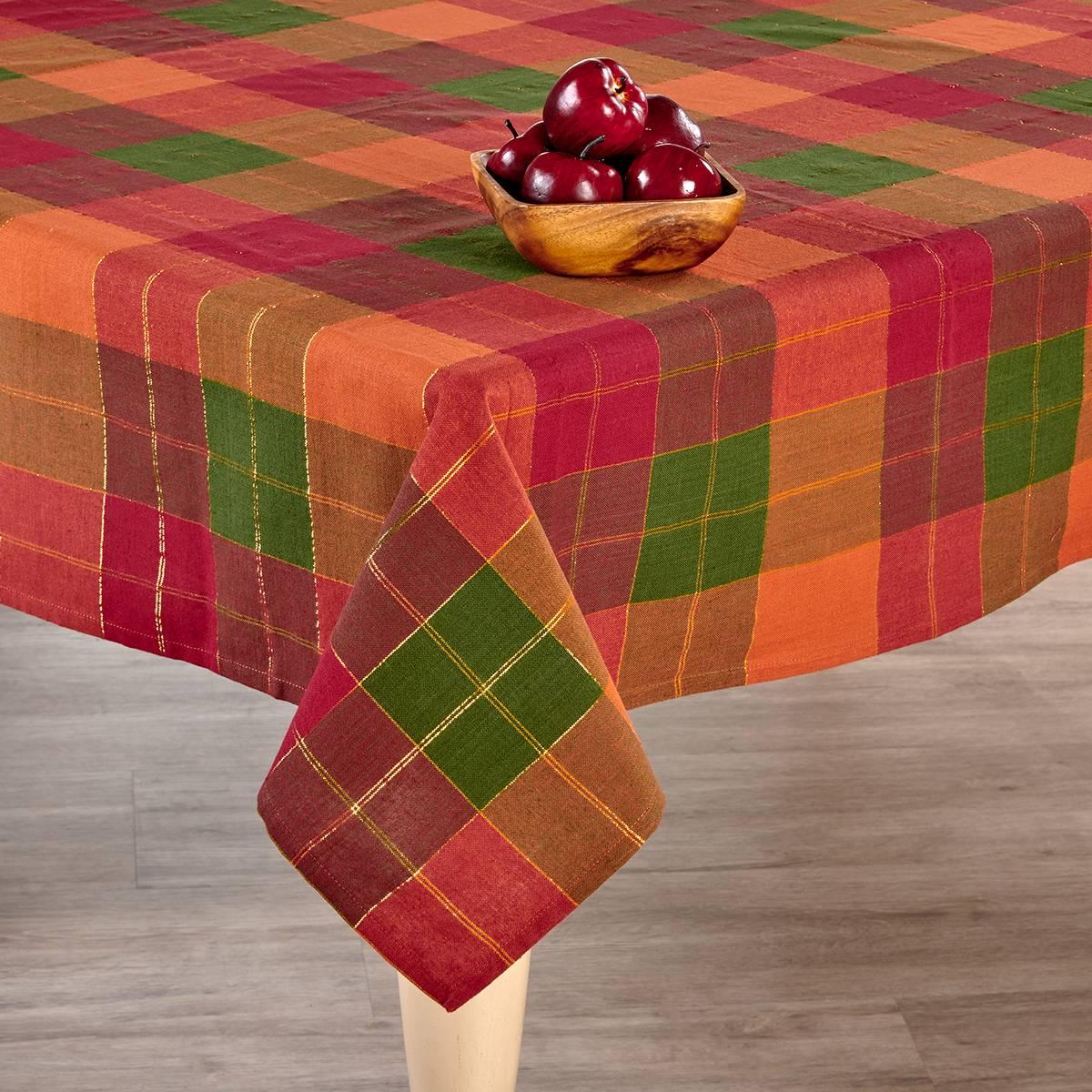 Click here for Cottage Classics Check Plaid Tablecloth - Red/Gree... prices