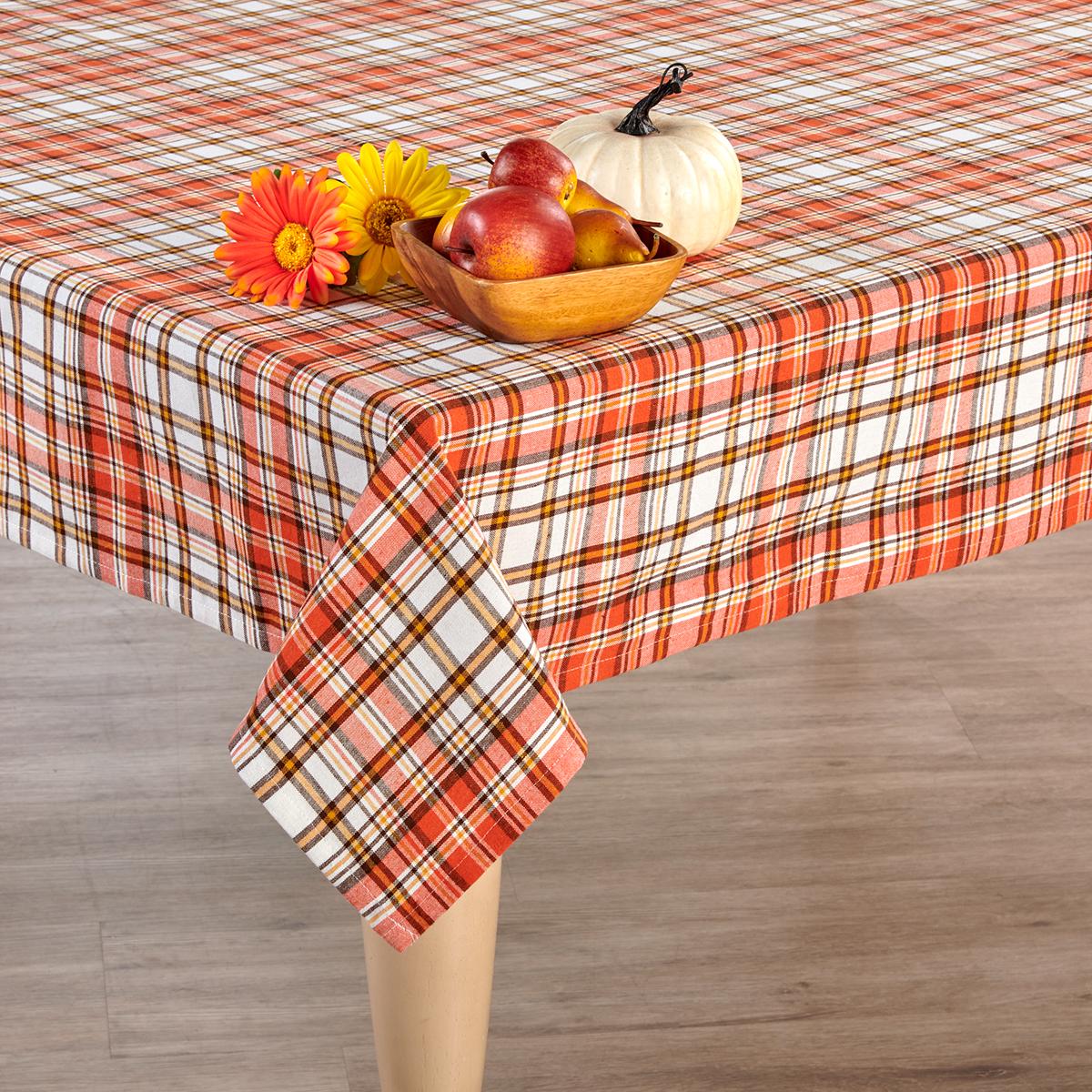 Click here for Small Plaid Brown/Orange/Yellow Tablecloth prices