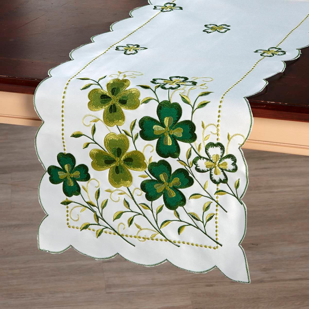 Click here for Lintex Linens Clover Runner - 14x72 prices