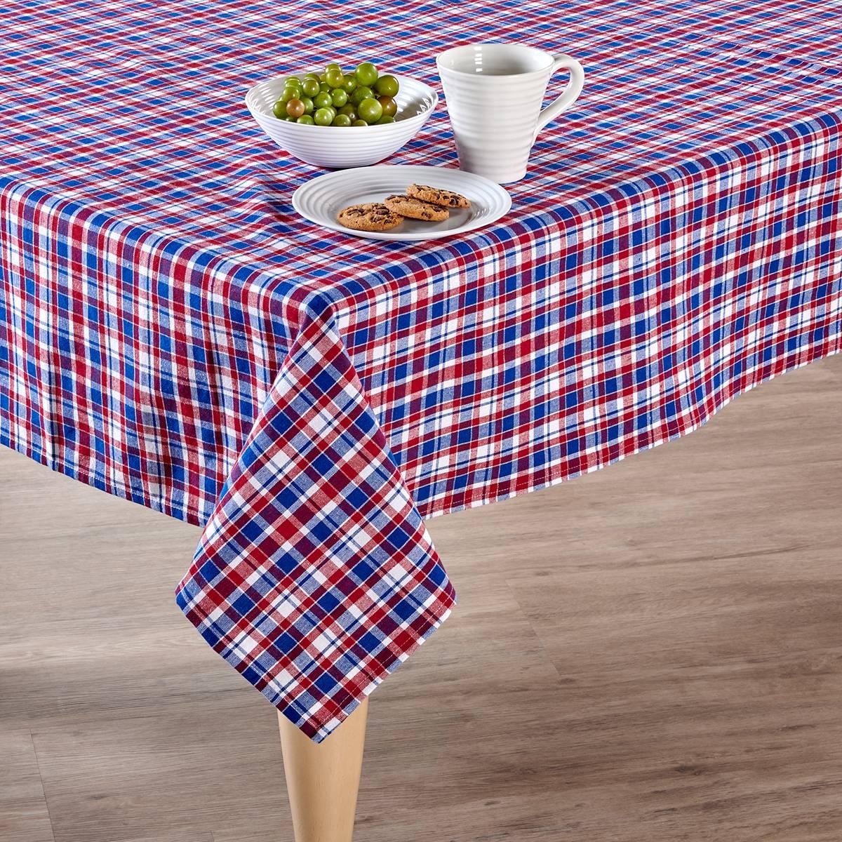 Click here for Lintex Red White And Blue Plaid Tablecloth prices